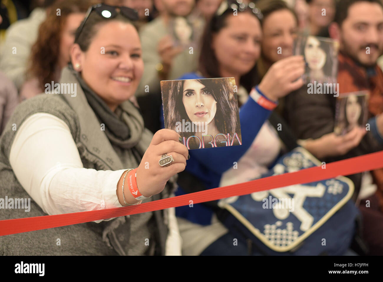 Napoli, Italy. 05th Nov, 2016. Giorgia, famous Italian singer, presents ...