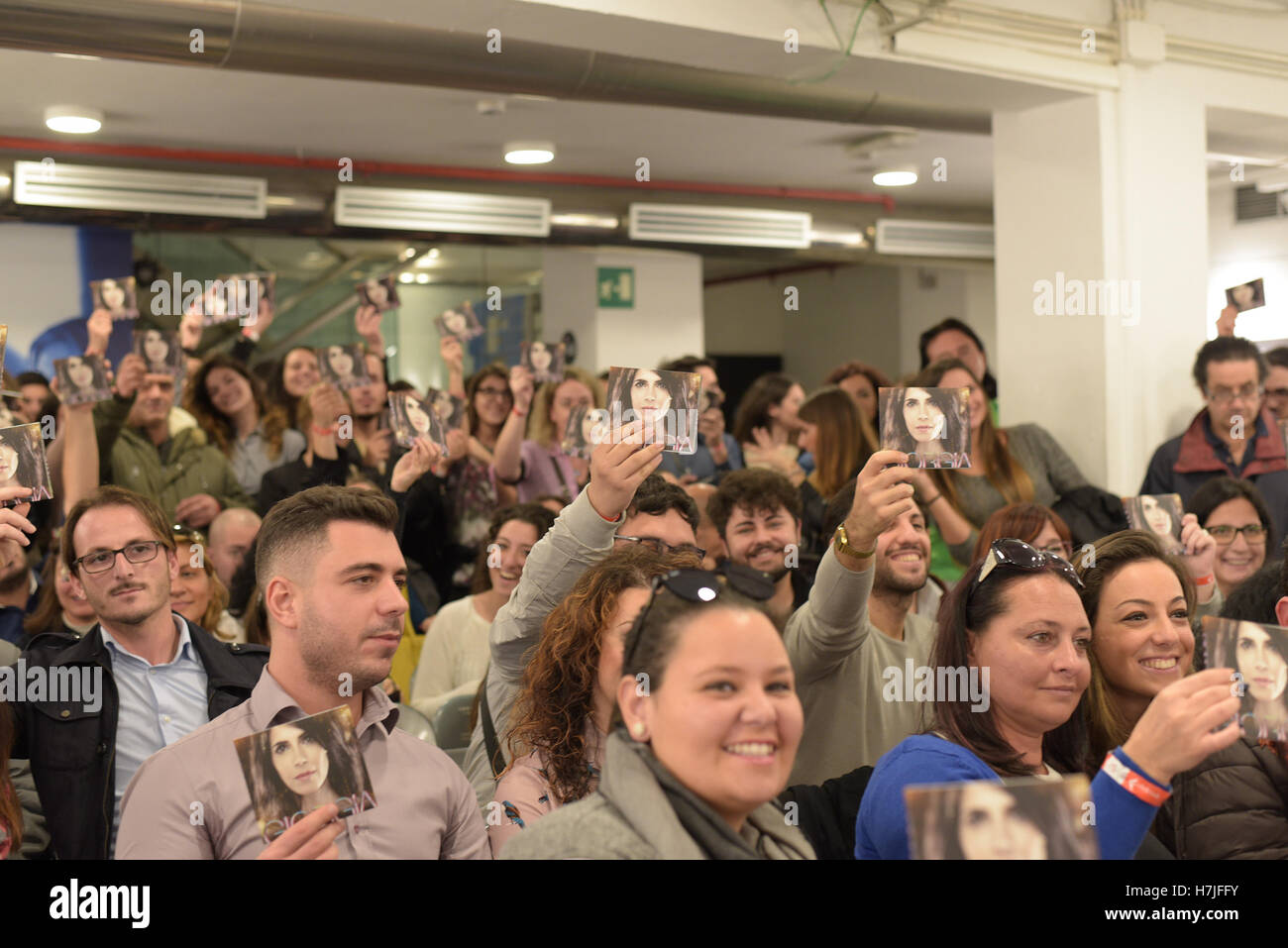 Napoli, Italy. 05th Nov, 2016. Giorgia, famous Italian singer, presents ...