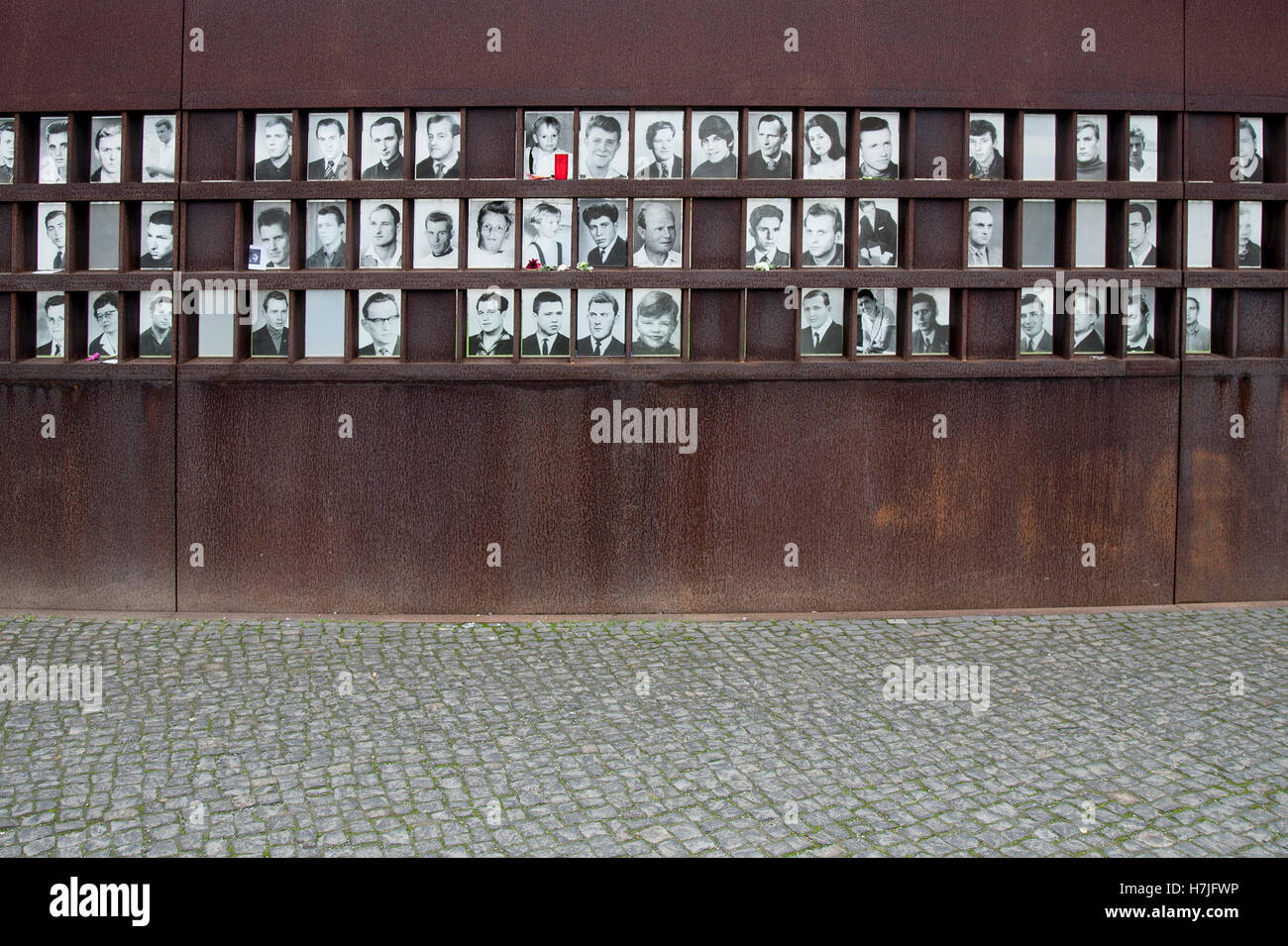 The Berlin Wall Memorial’s “Window of Remembrance” Stock Photo - Alamy