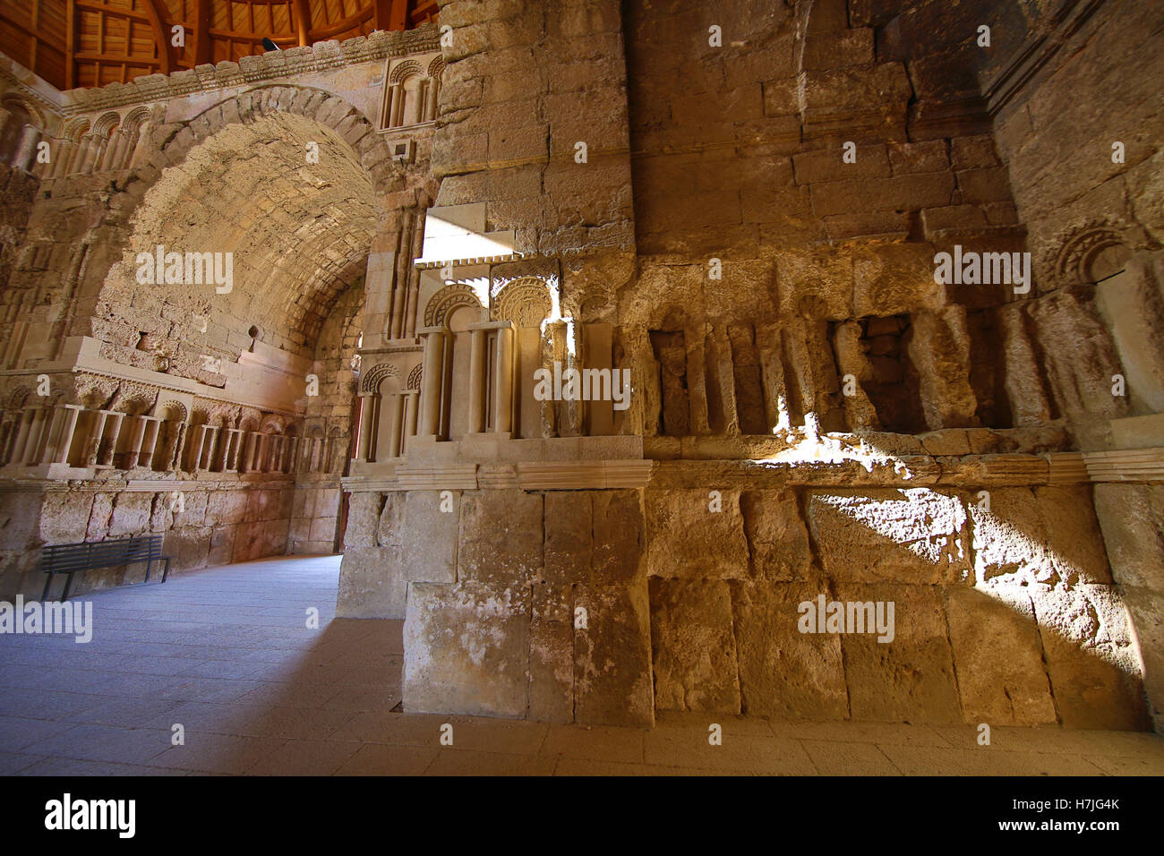 Umayyad Palace interior in the Amman Citadel, Jabal Al-Qala, Amman ...
