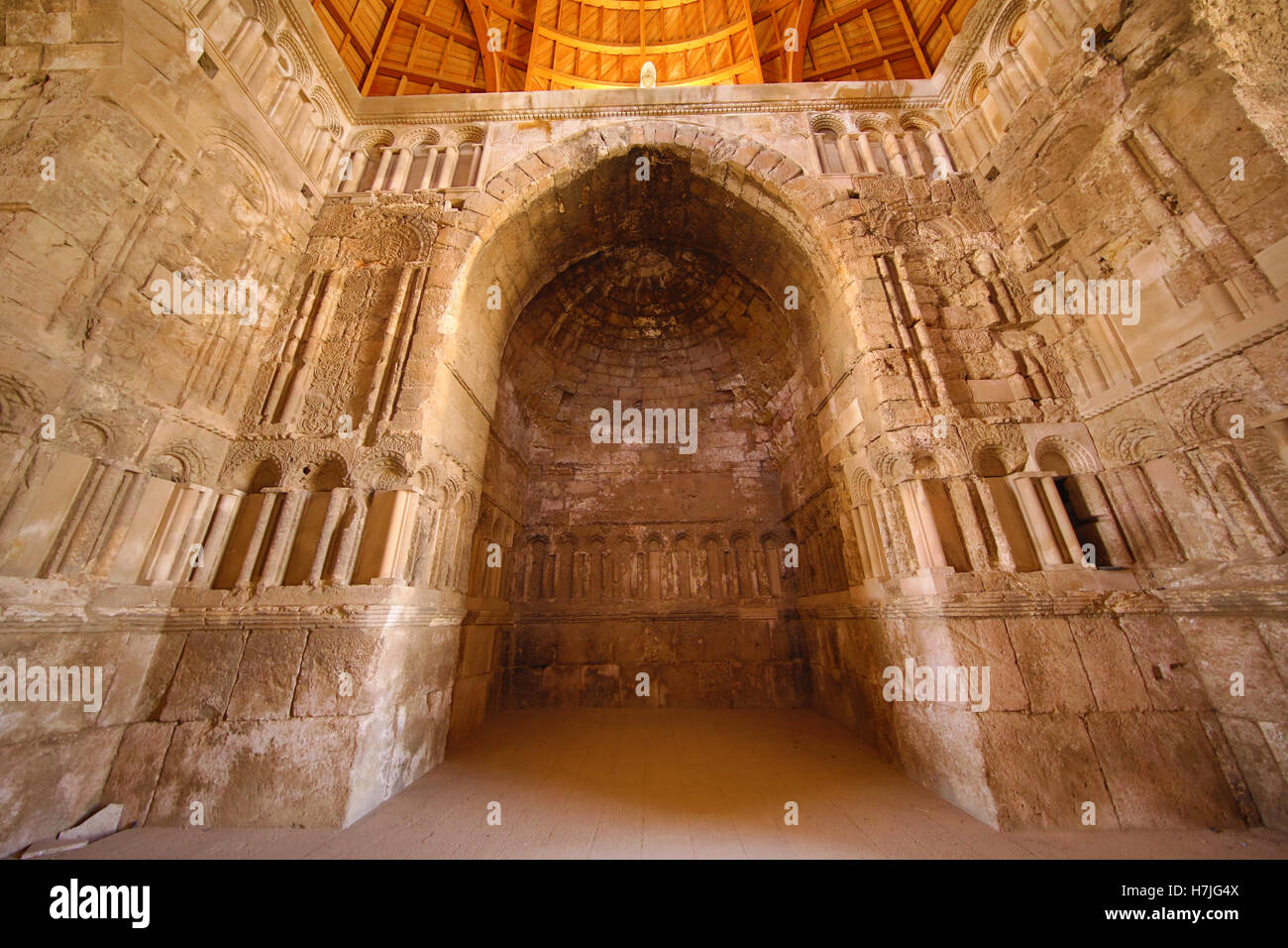 Umayyad Palace interior in the Amman Citadel, Jabal Al-Qala, Amman ...
