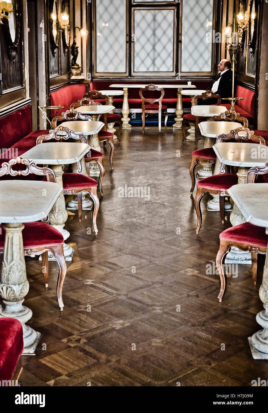 Restaurant interior in Venice Stock Photo - Alamy