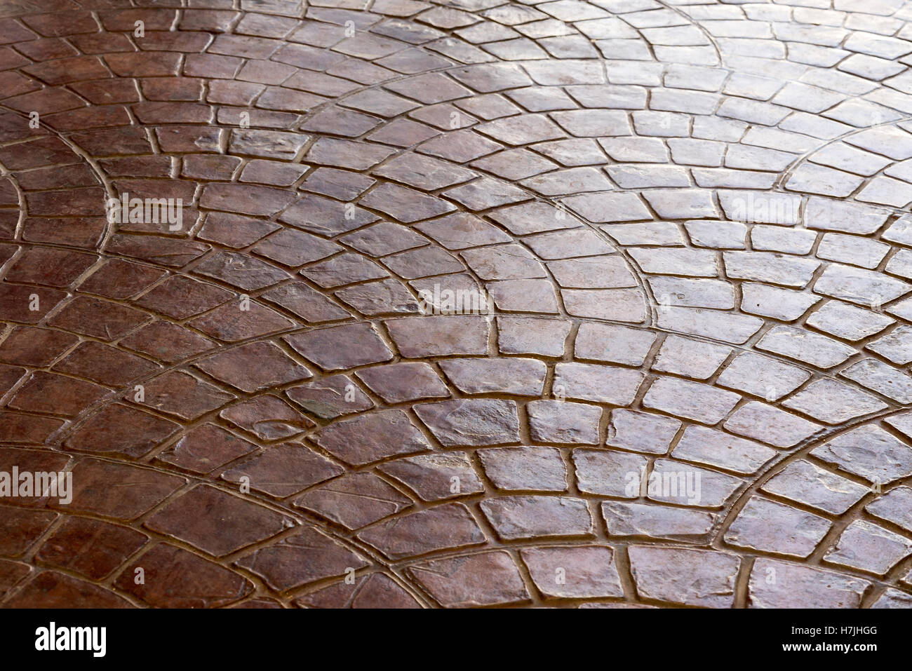 Patterned paving stone blocks in the walkway Stock Photo - Alamy
