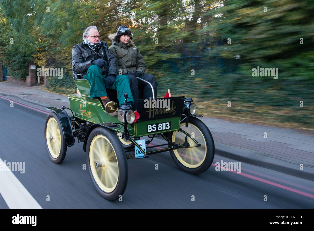 EDITORIAL USE ONLY Jodie Kidd and James Healy, Harrods' Director of ...