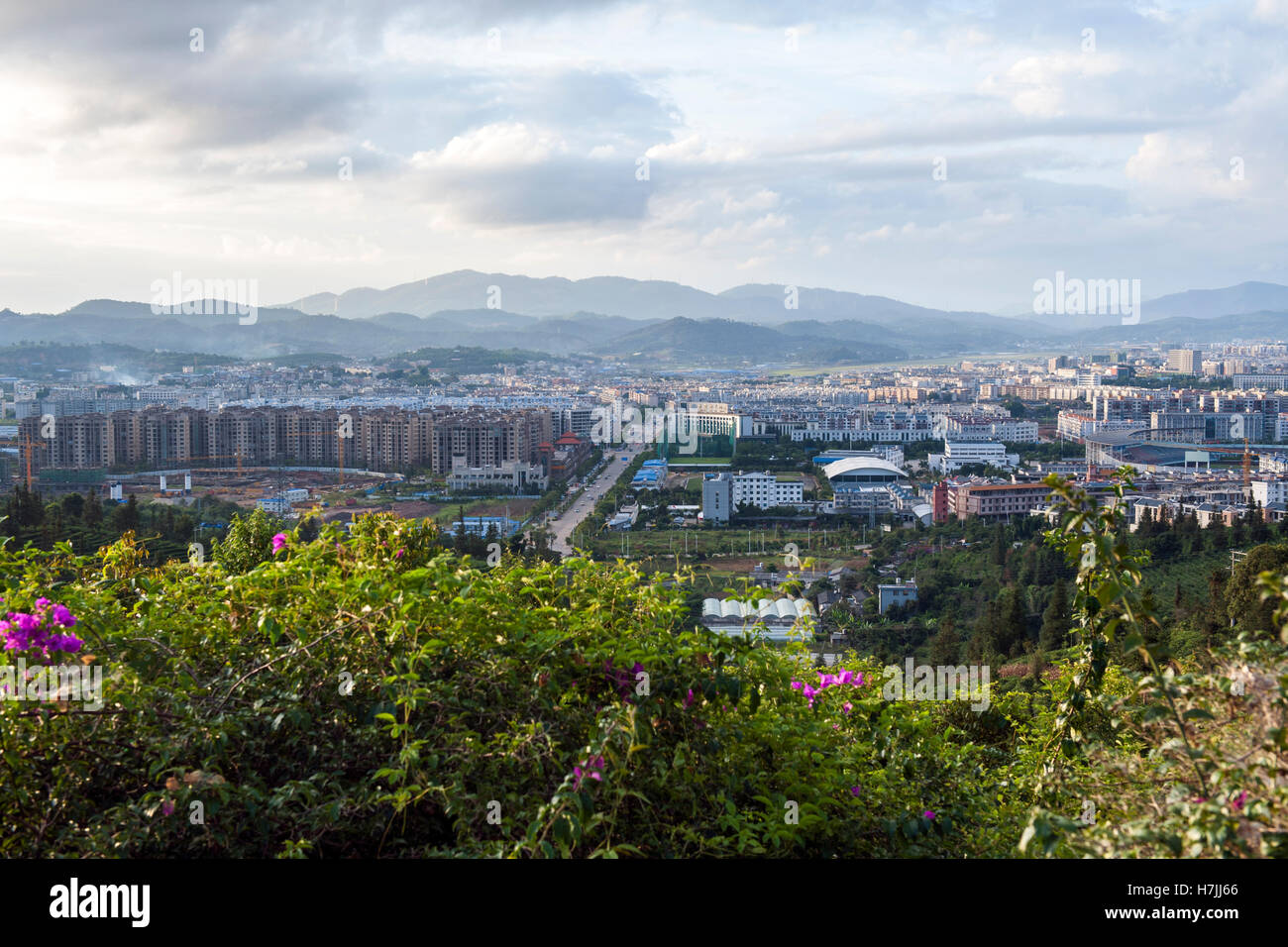 Overlooking the city of Pu'er, once a major hub on the Tea Horse Trail ...