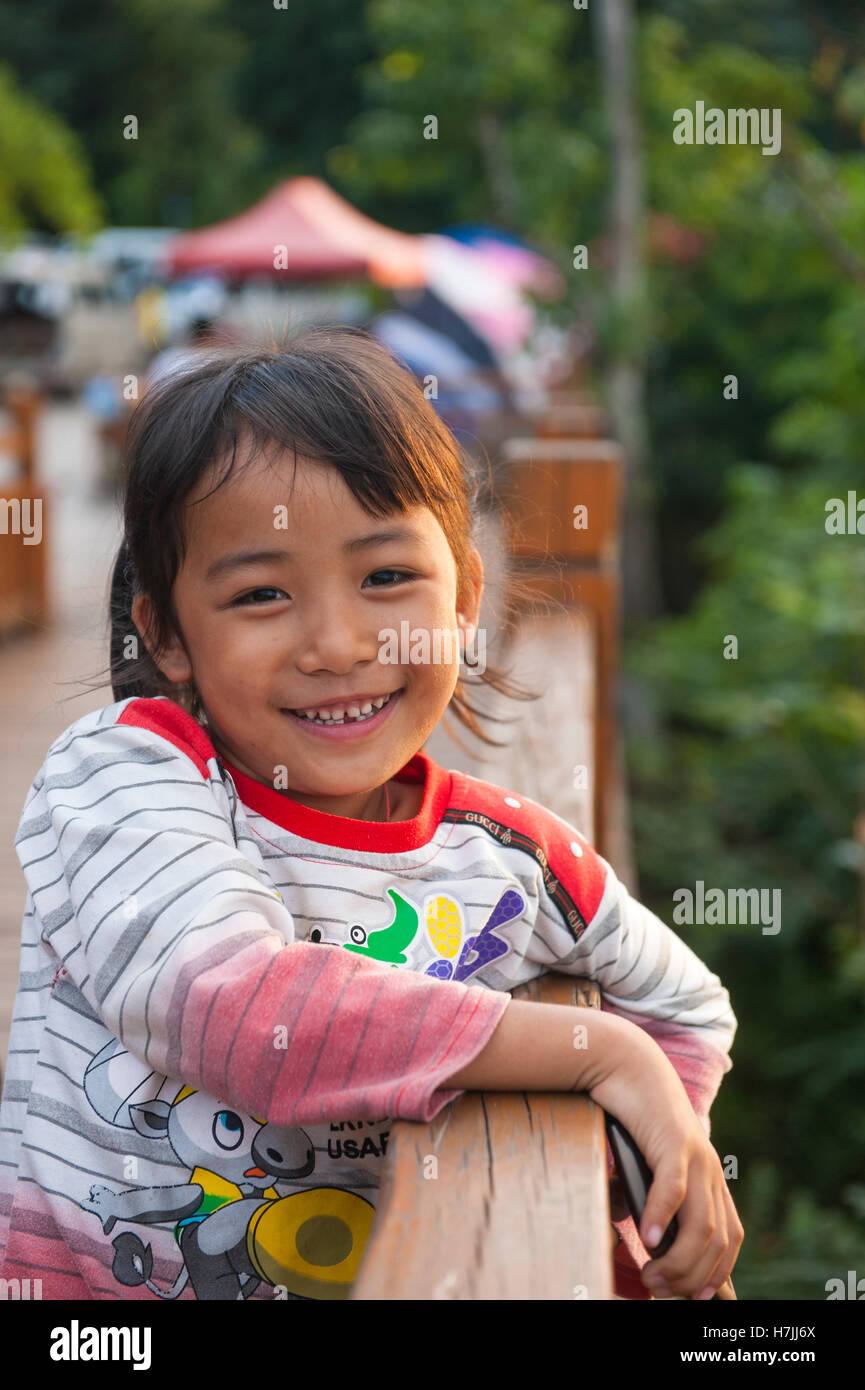 A young Chinese girl in the city of Pu'er. Yunnan, China Stock Photo ...