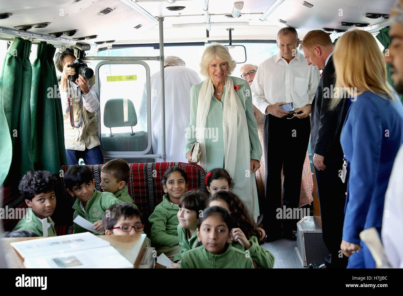 The Duchess of Cornwall visits Oman's first mobile library in Muscat ...