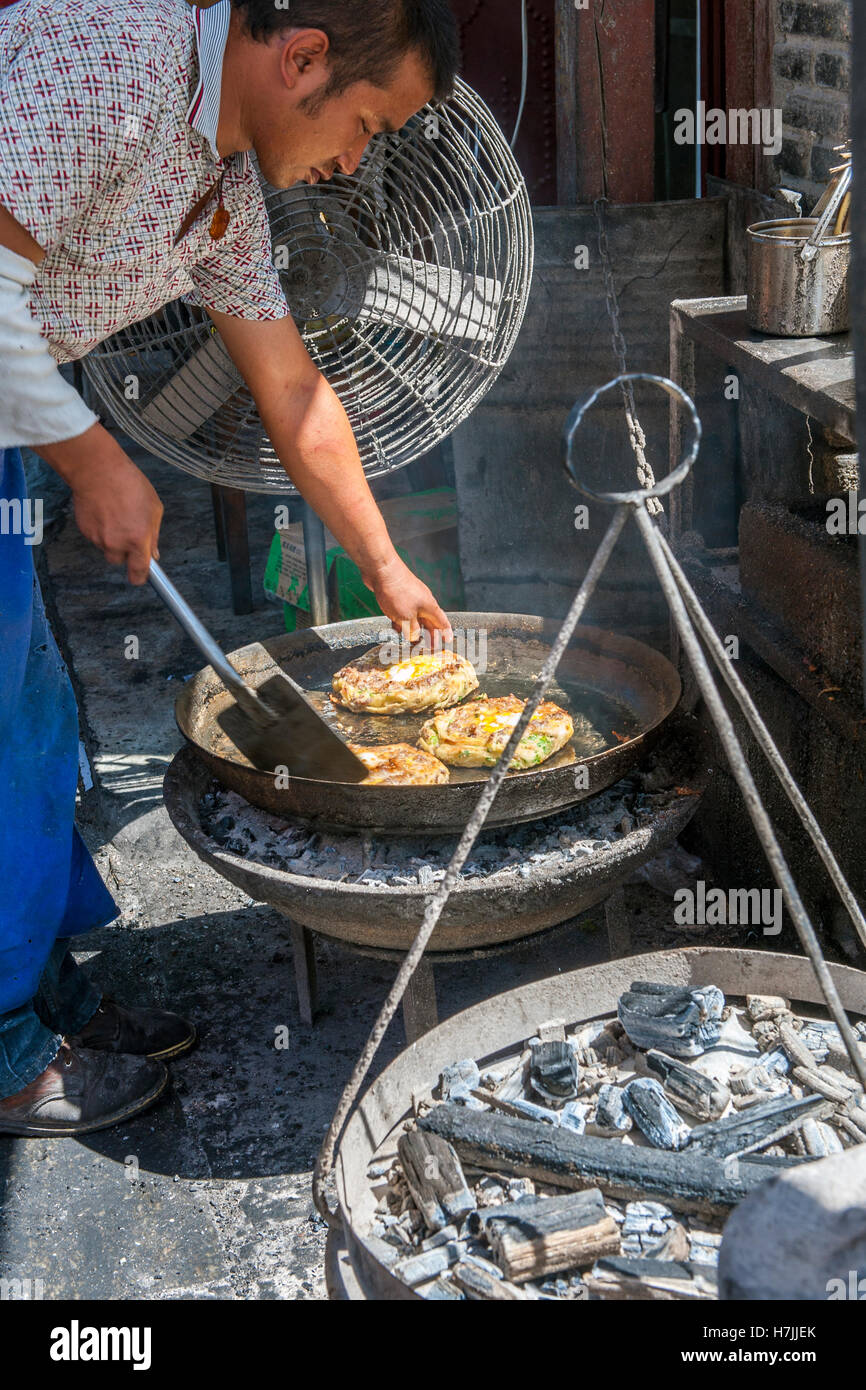 Xizhou baba, otherwise known as poshu, a bread snack native to Dali ...