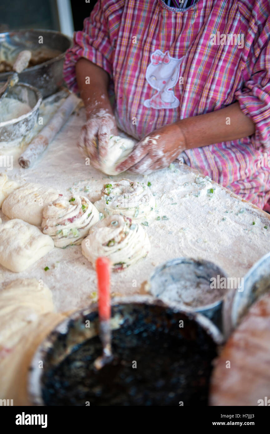 Xizhou baba, otherwise known as poshu, a bread snack native to Dali ...