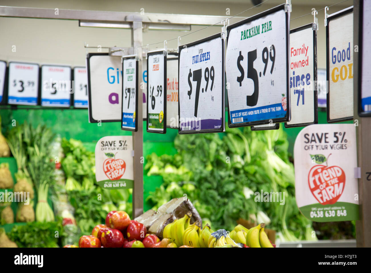 Harris Farm markets retail grocery store in North Sydney Stock Photo ...