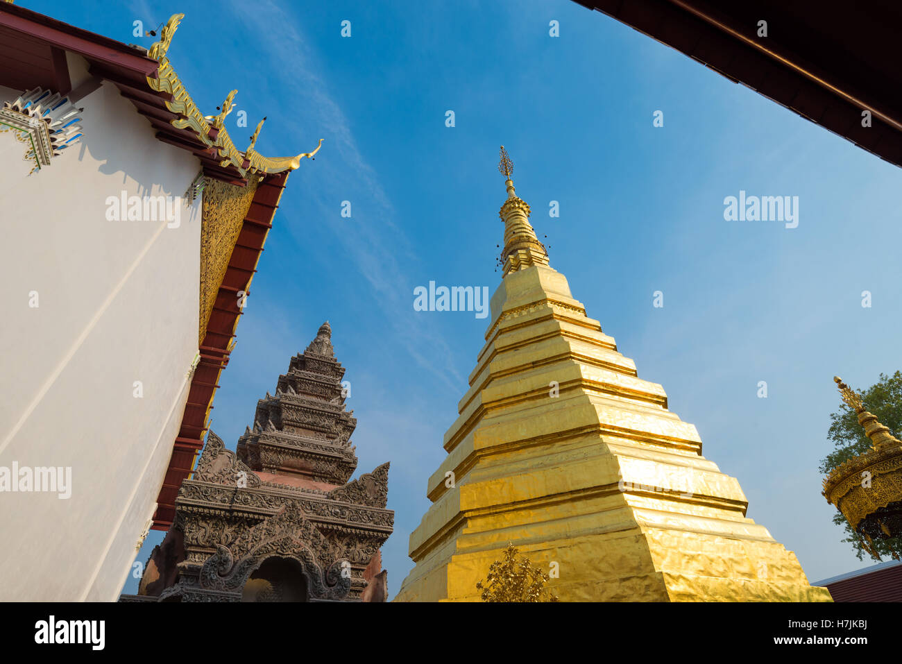 Wat Phra That Cho Hae, Phrae Thailand Stock Photo - Alamy
