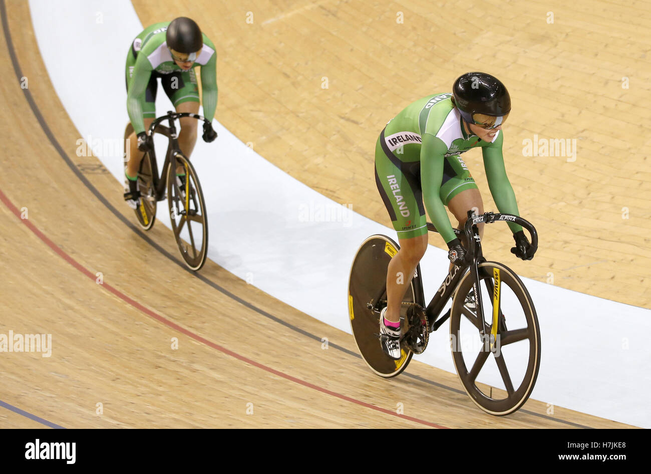 (from left) Ireland's Eimear Moran and Robyn Stewart in the qualifying ...