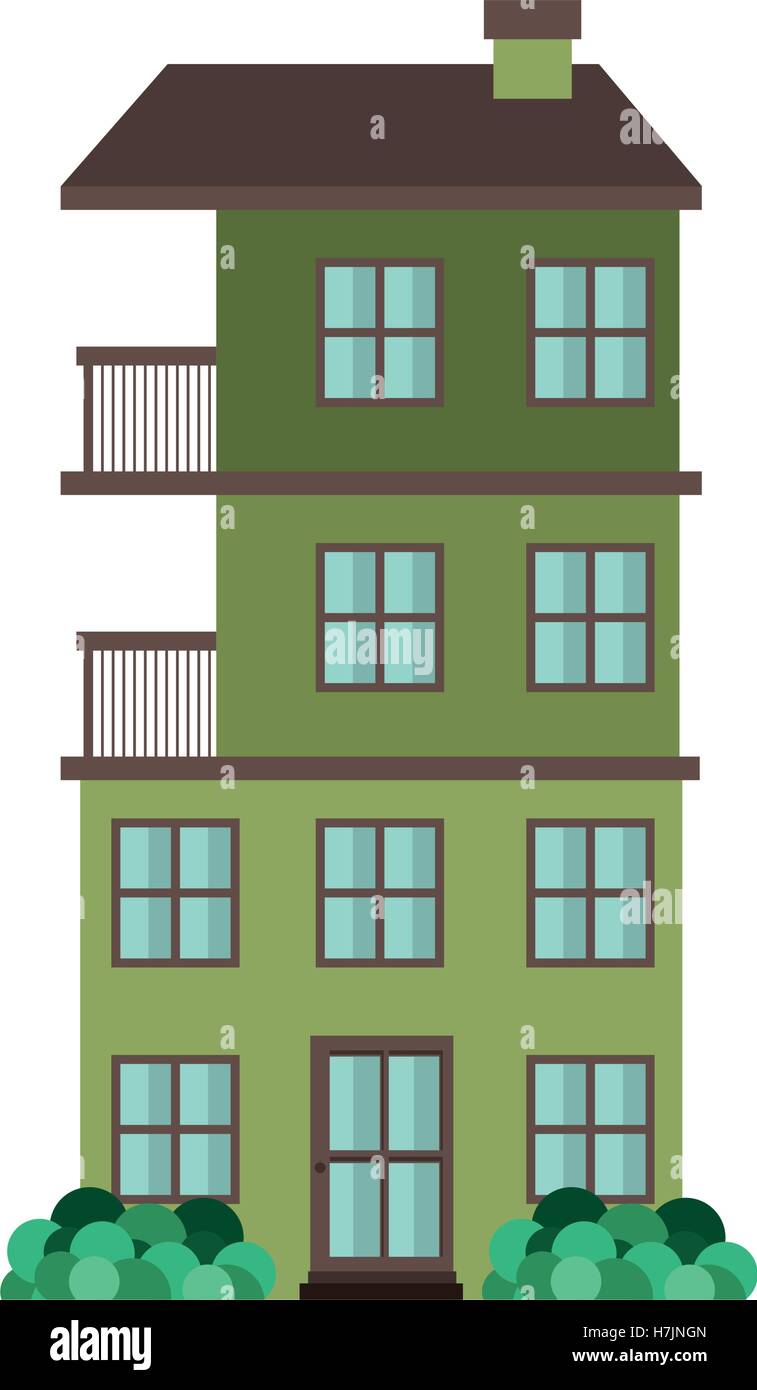 building icon. house architecture and real estate theme. Isolated and ...