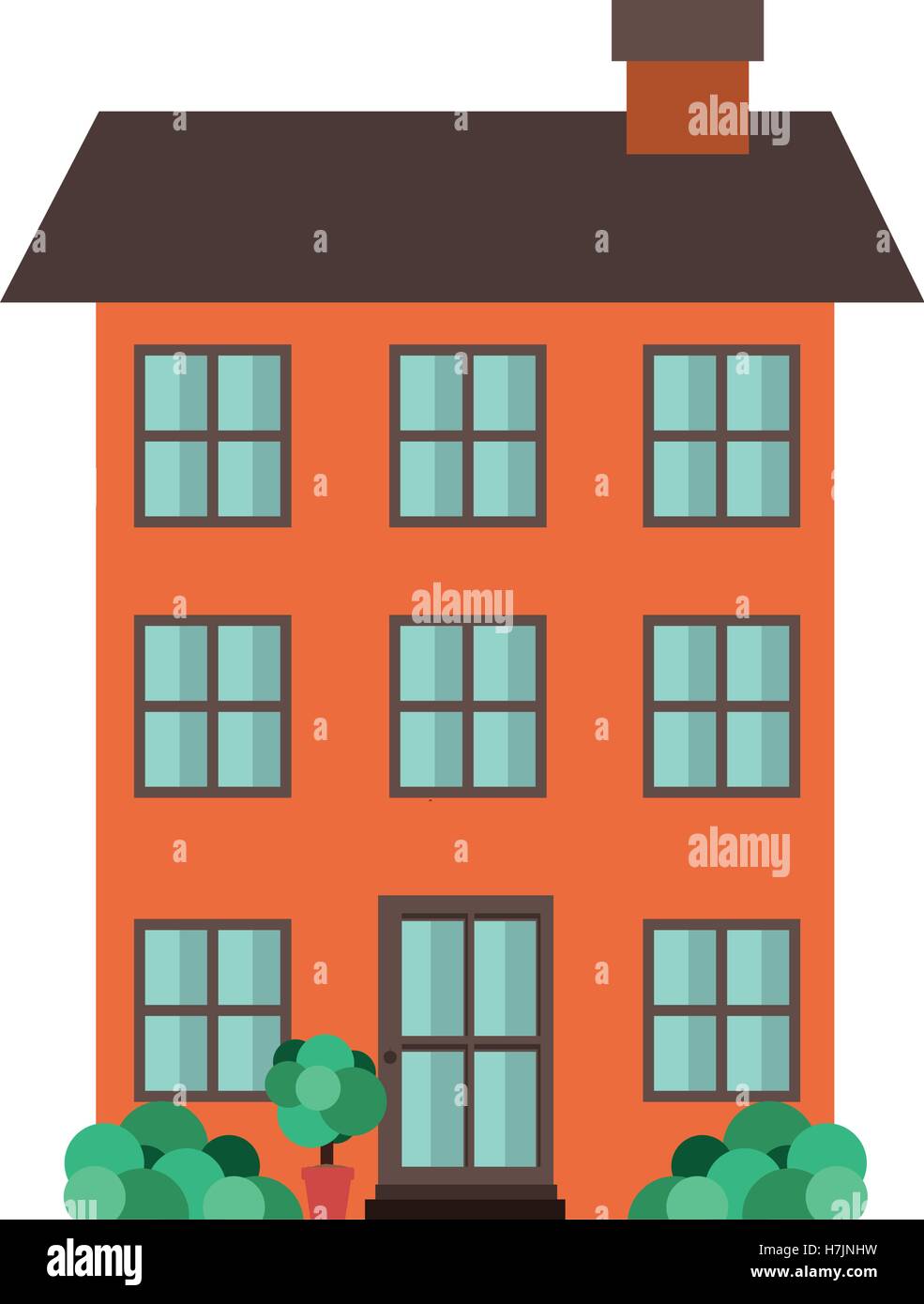 building icon. house architecture and real estate theme. Isolated and ...