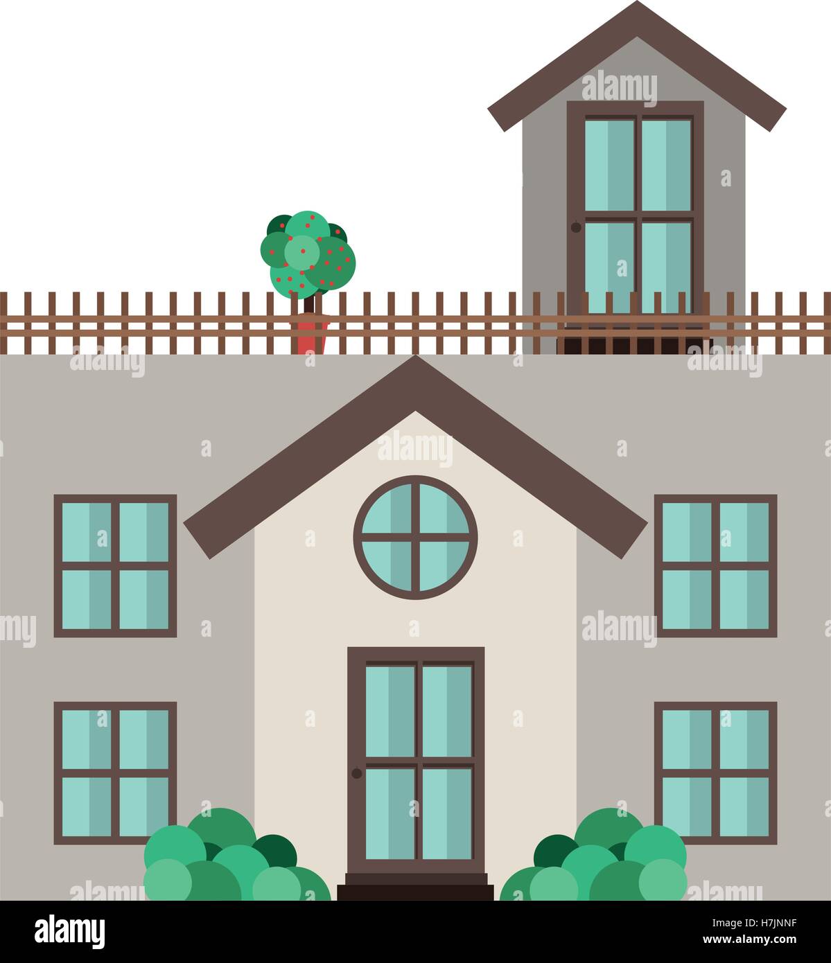 Home building icon. house architecture and real estate theme. Isolated ...