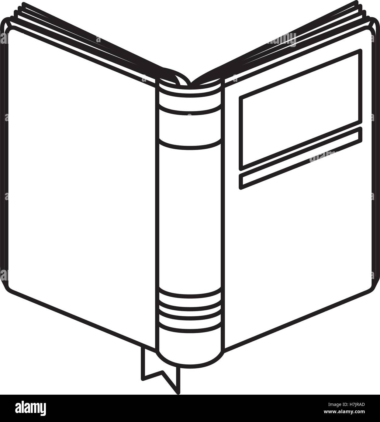 Book icon. Education literature read and library theme. Isolated design ...