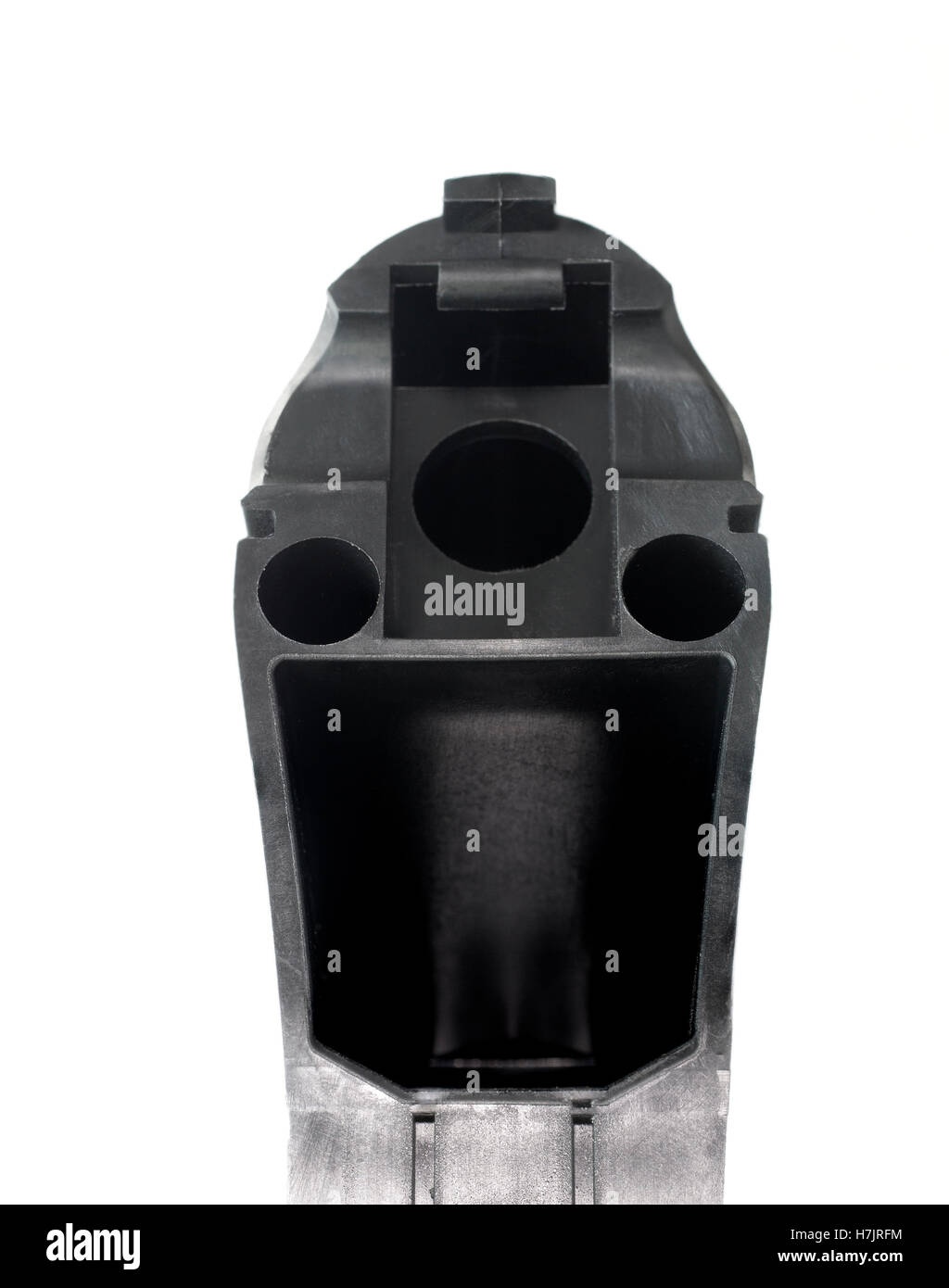 Compartment on the back of an AR 15 stock used to store batteries Stock ...