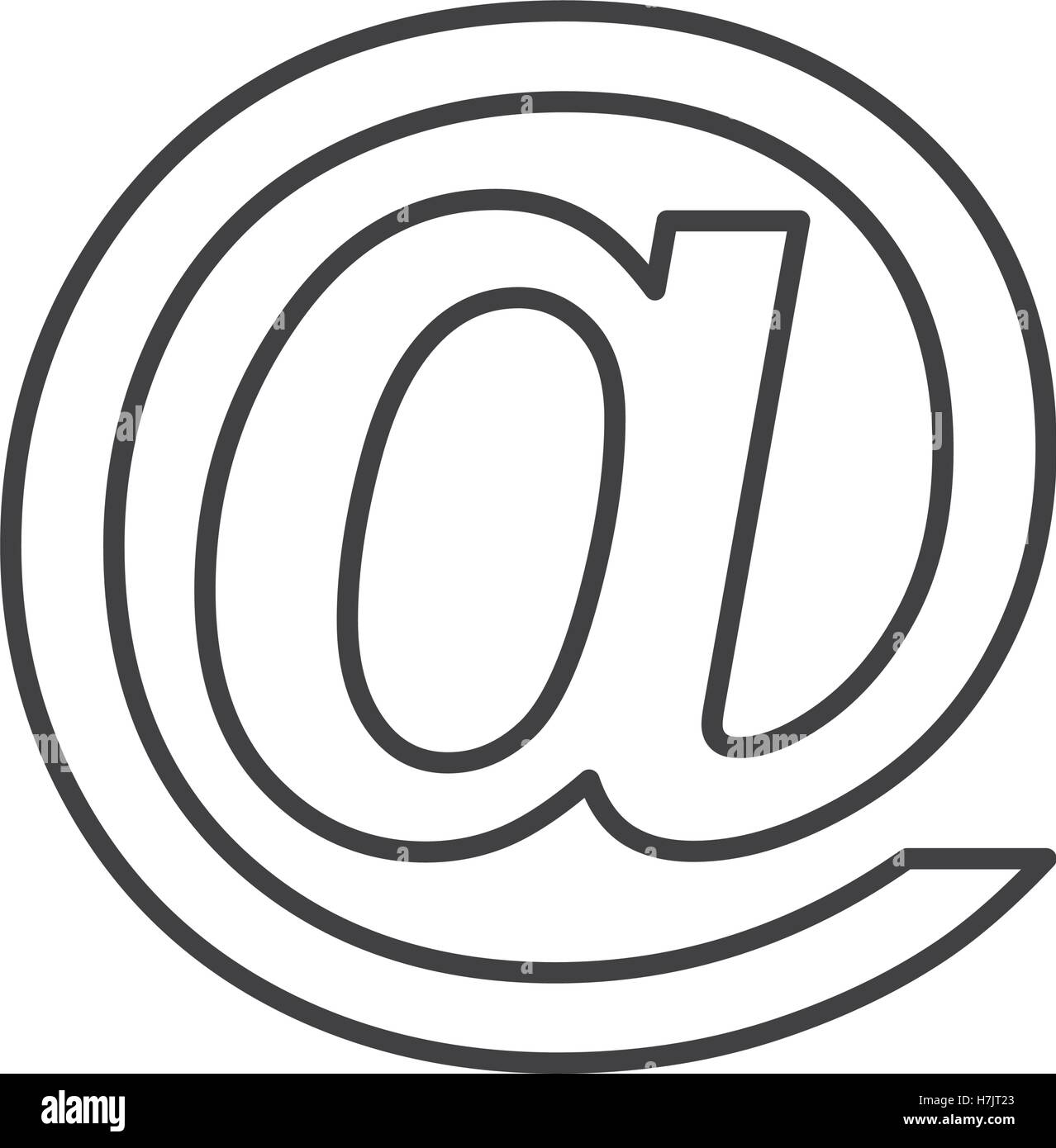 Arroba vector vectors hi-res stock photography and images - Alamy