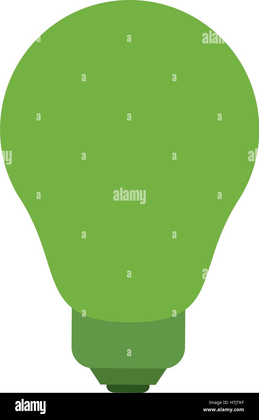 Light bulb icon. Green ecology renewable innovation and alternative ...