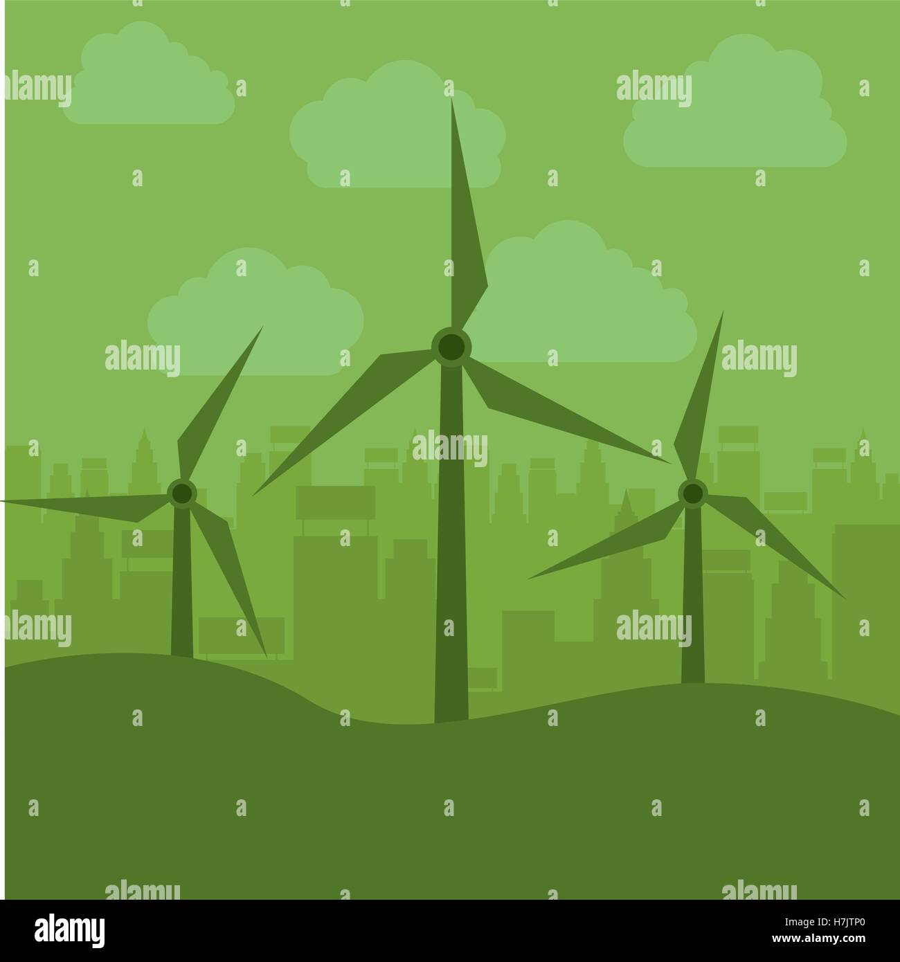 Wind Mill Icon Ecology Renewable Innovation And Alternative Theme