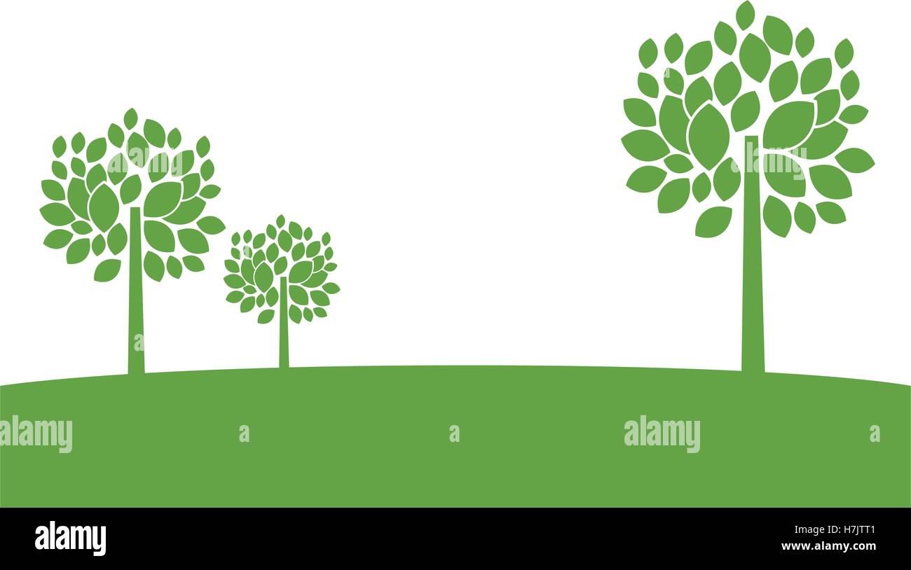Tree with leaves icon. Plant nature environment spring and garden theme ...