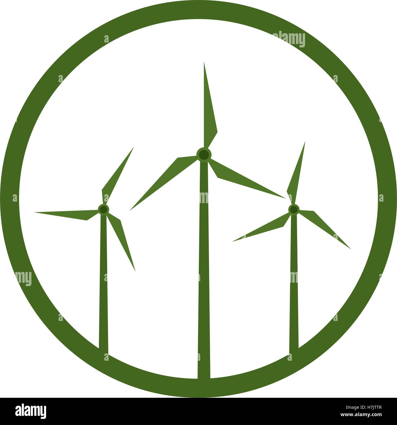 Wind mill icon. Ecology renewable innovation and alternative theme ...