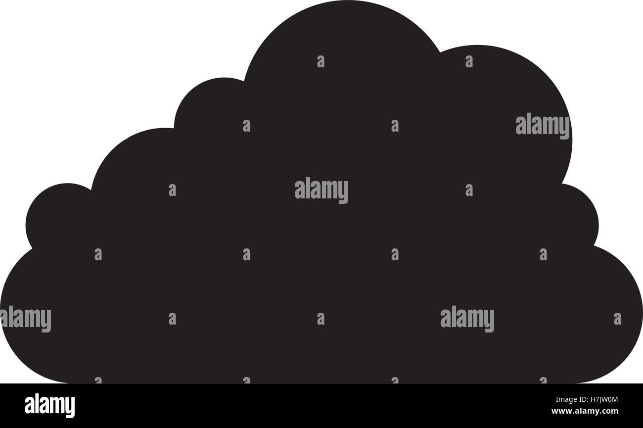 Cloud icon. Weather sky nature and climate theme. Isolated design ...