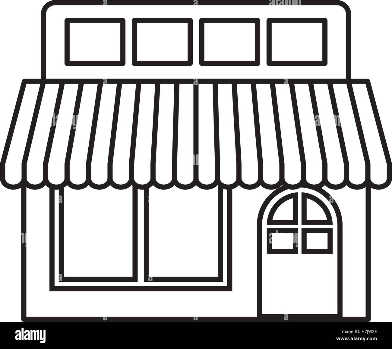 Small store icon. Shop retail market and business theme. Isolated ...