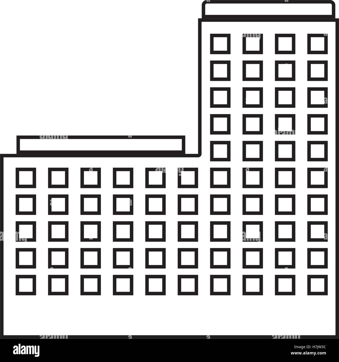 Tower building icon. City architecture urban and construction theme ...
