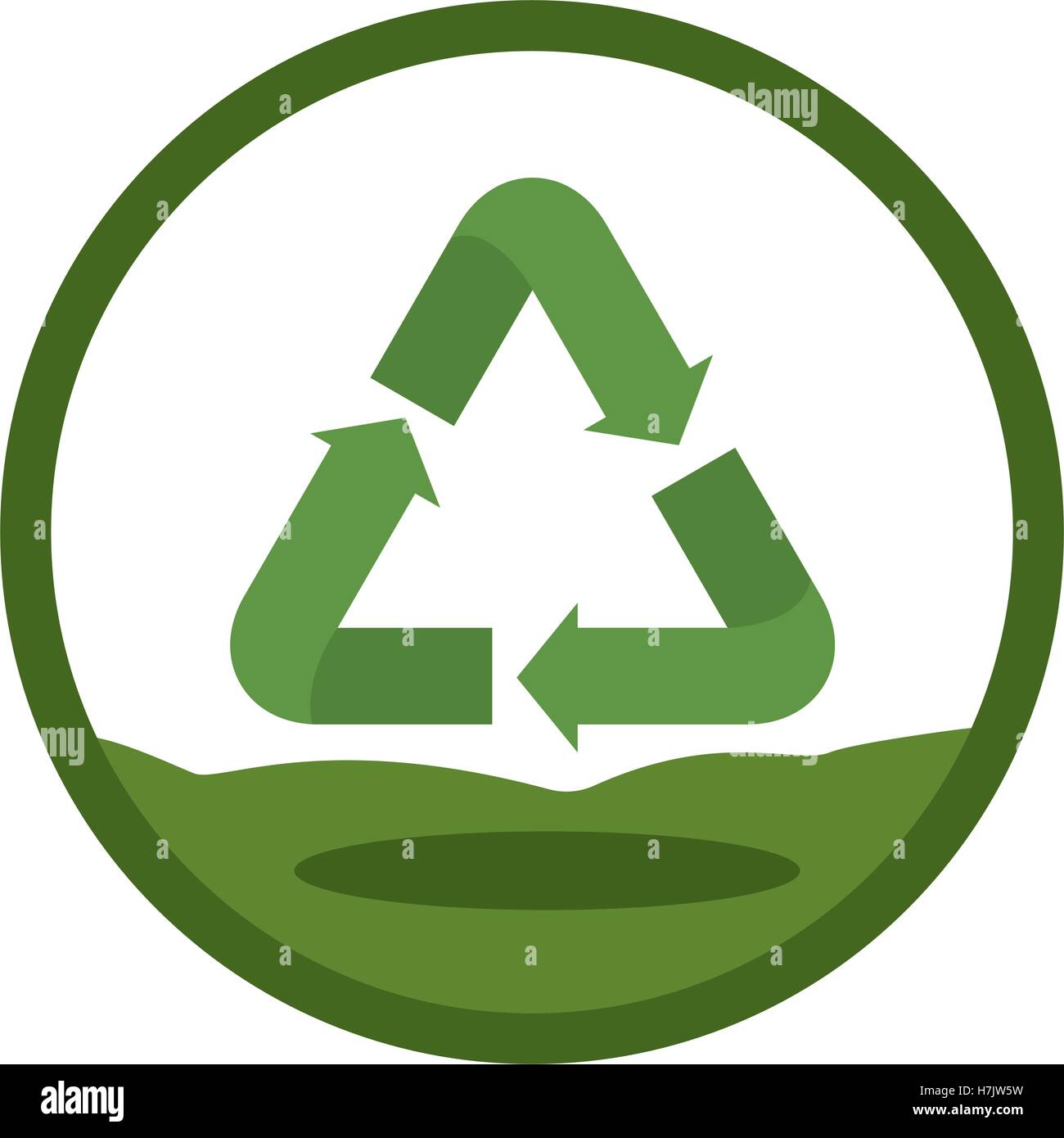 Recycle icon. Ecology renewable innovation and alternative theme ...