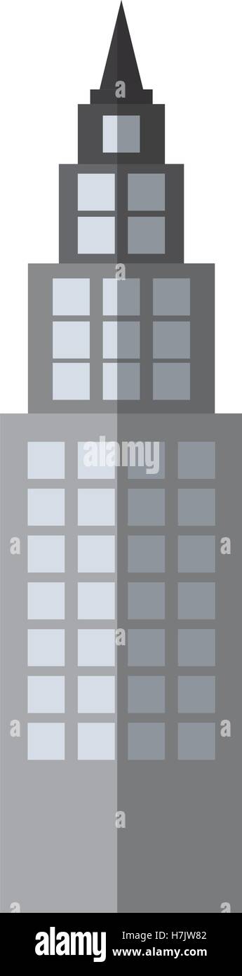 Tower building icon. City architecture urban and construction theme ...