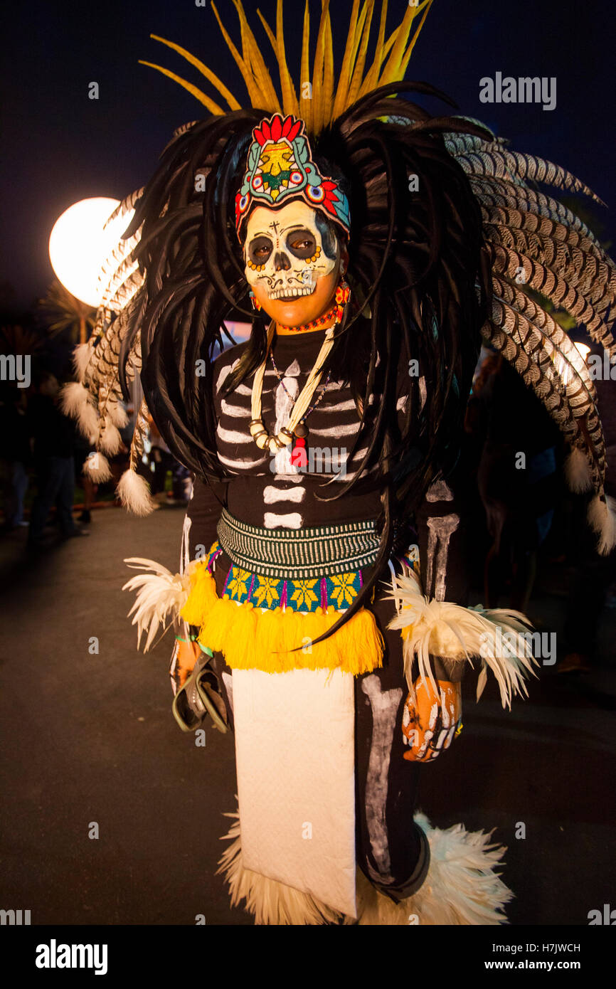 Aztec Ritual Dancer, Day of the Dead - Dia de los Muertos - at ...
