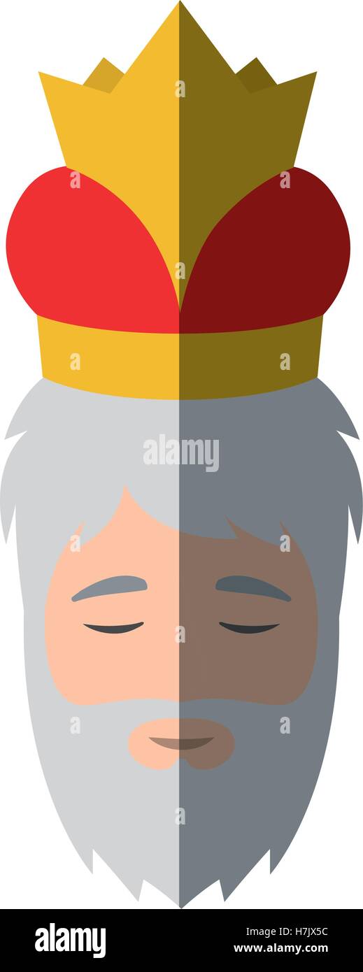 Wiseman cartoon icon. Happy epiphany day holy night and christmas theme ...
