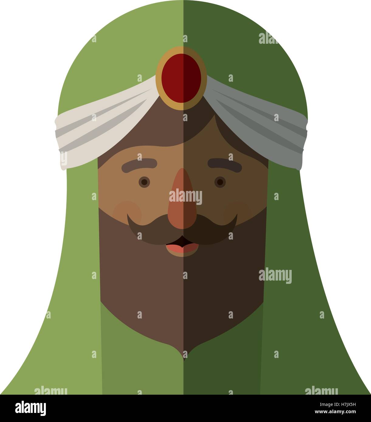 Wiseman cartoon icon. Happy epiphany day holy night and christmas theme ...