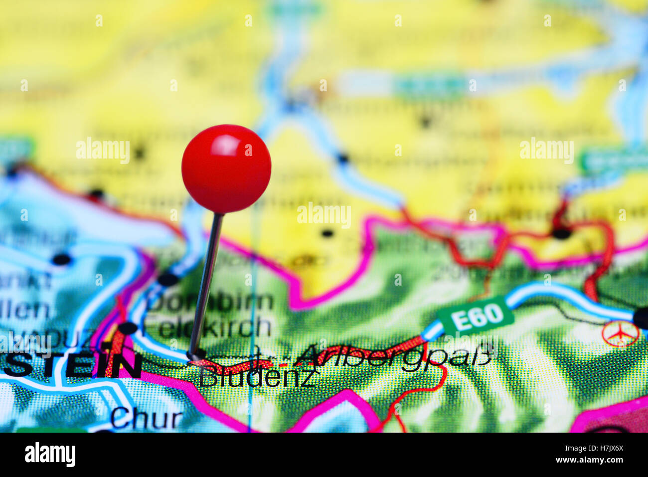 Bludenz map hi-res stock photography and images - Alamy