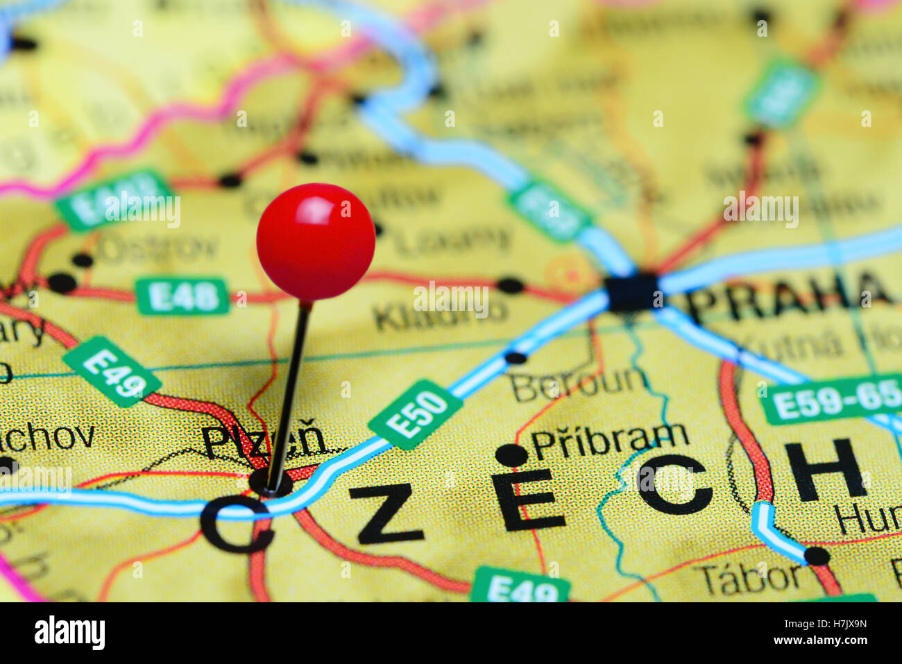 Map of czech hi-res stock photography and images - Alamy