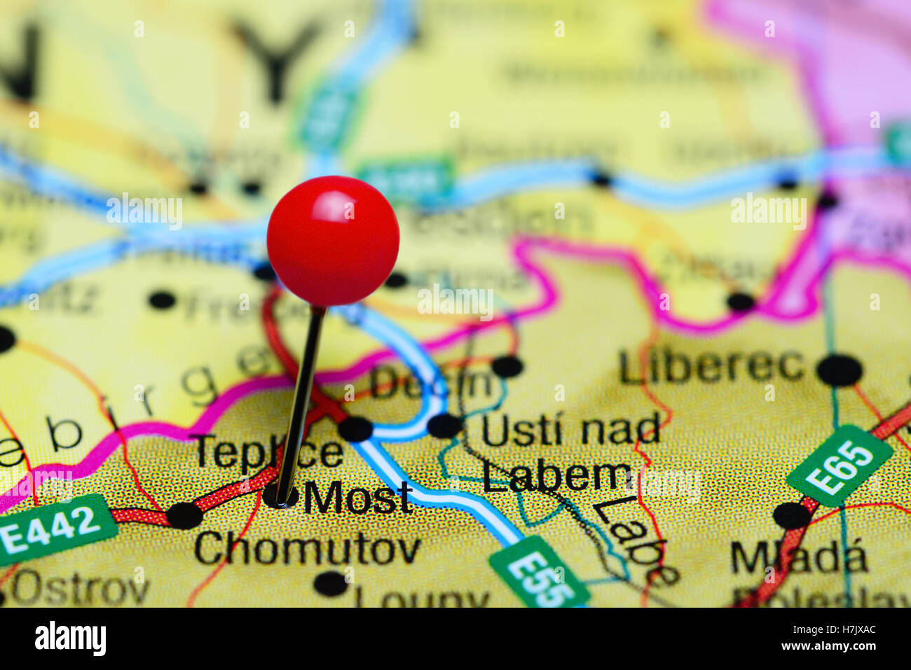 Map marker czech republic hi-res stock photography and images - Alamy