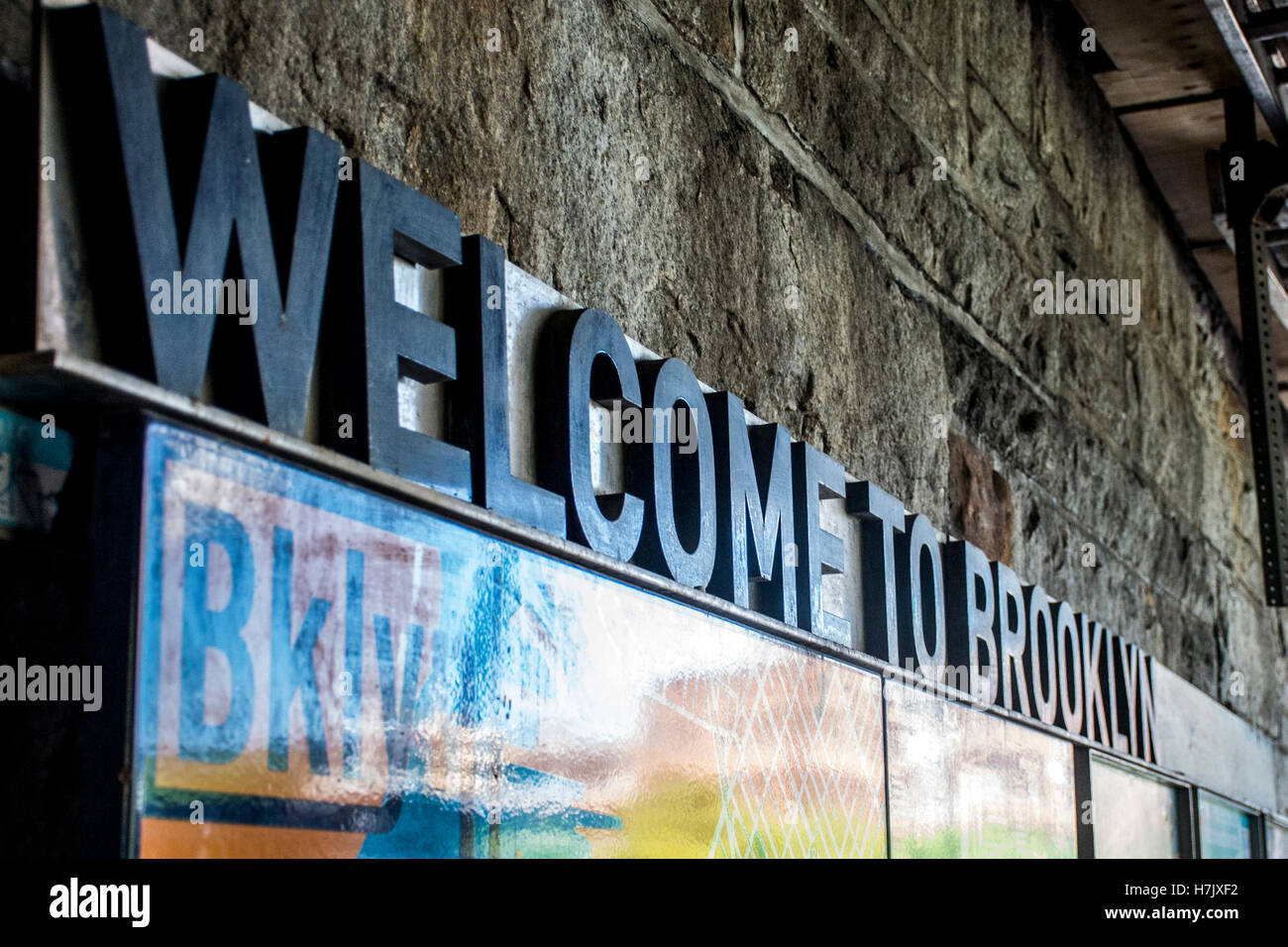 Brooklyn Bridge Sign High Resolution Stock Photography and Images - Alamy