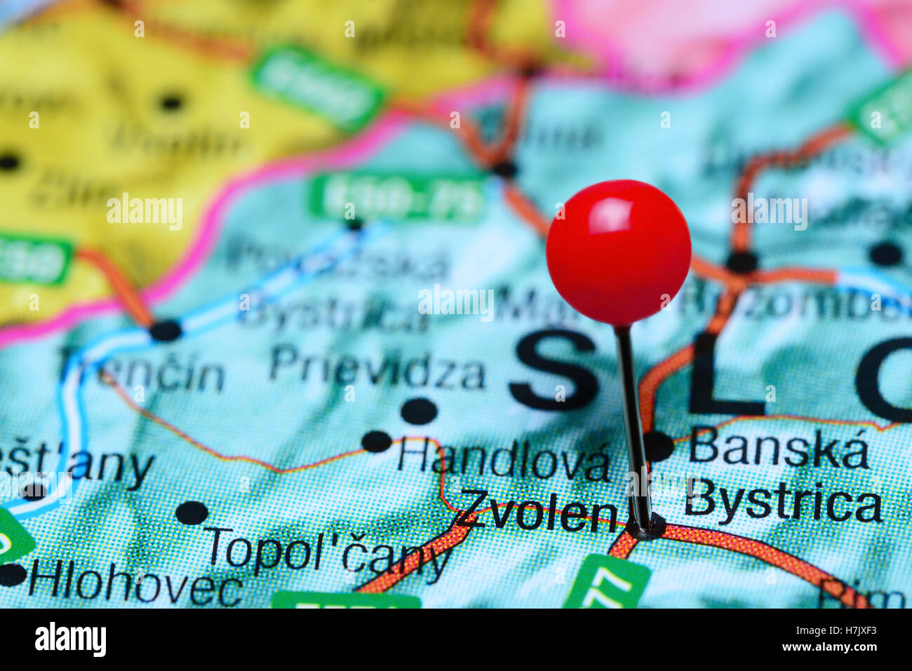 Slovakia europe map hi-res stock photography and images - Alamy