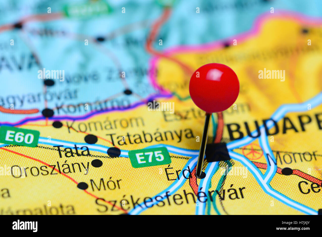 Erd Hungary Map