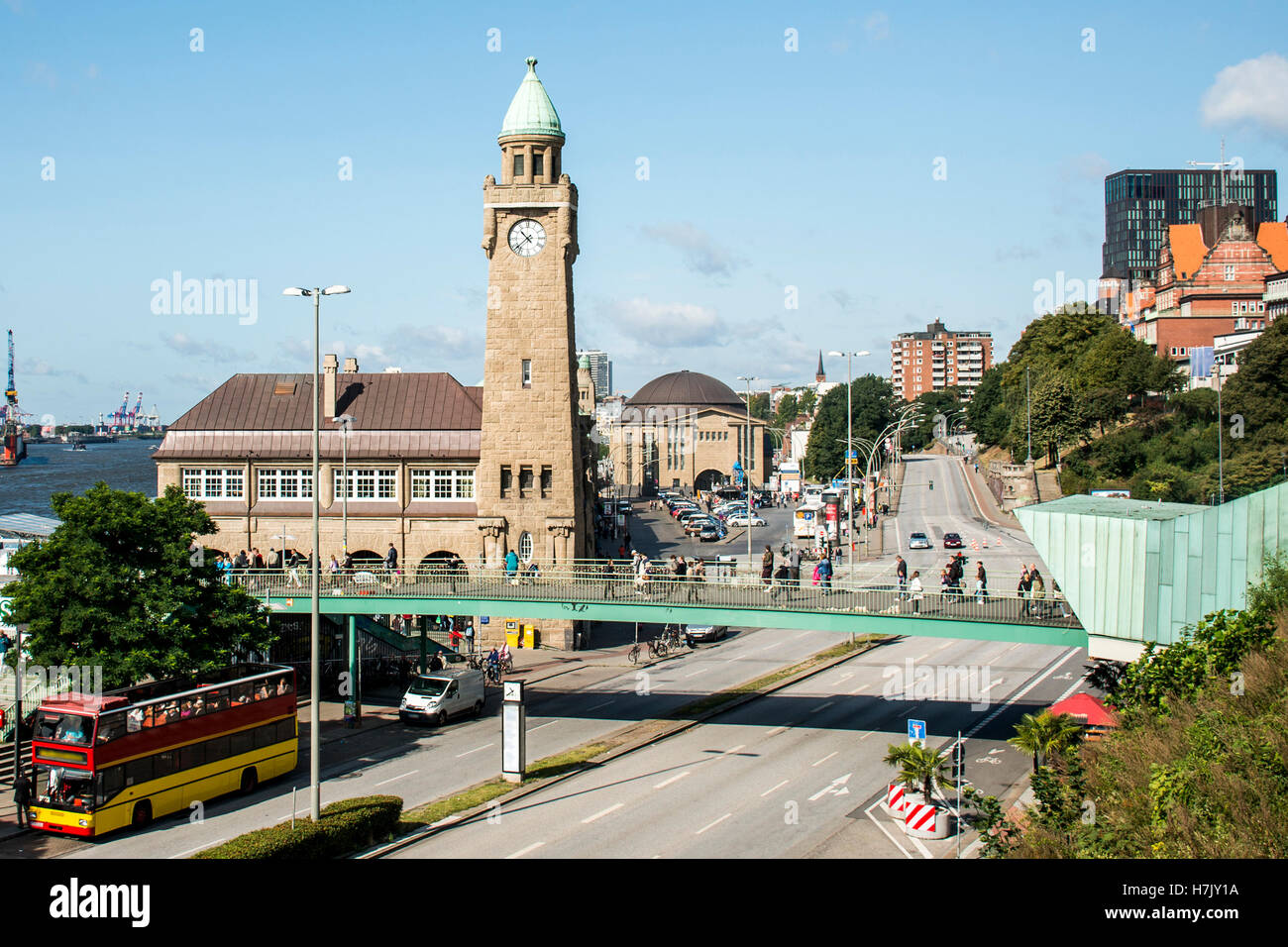 Port Hamburg in Germany biggest industrial Harbor 3 Stock Photo - Alamy