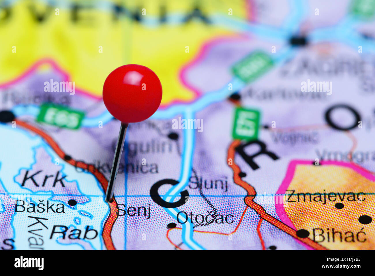 Senj map hi-res stock photography and images - Alamy