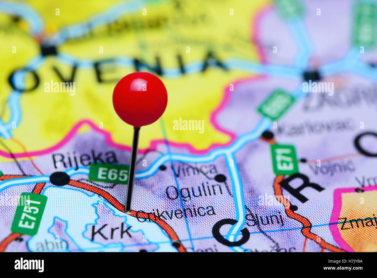 Map of croatia hi-res stock photography and images - Alamy