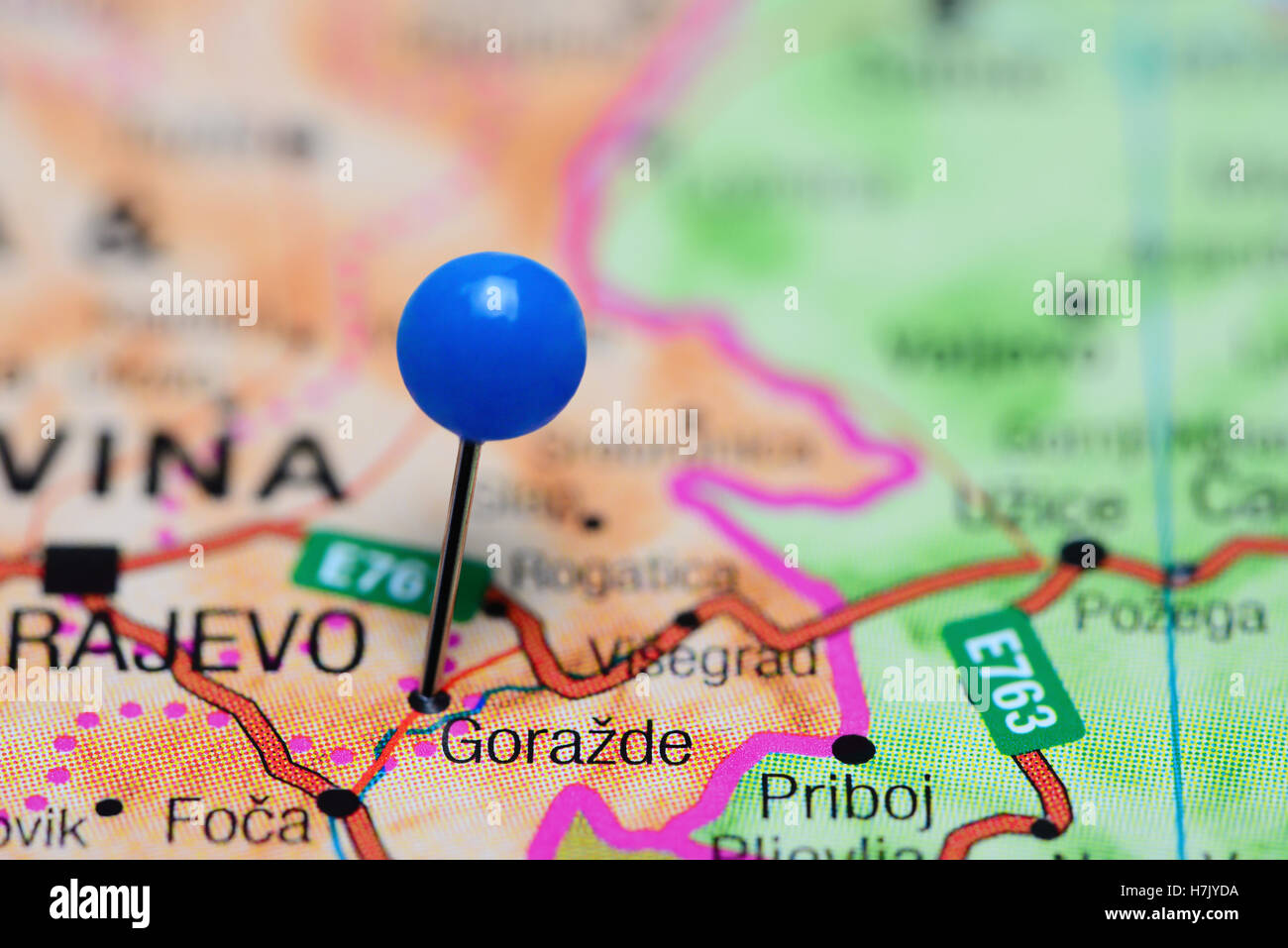 Gorazde bosnia map hi-res stock photography and images - Alamy