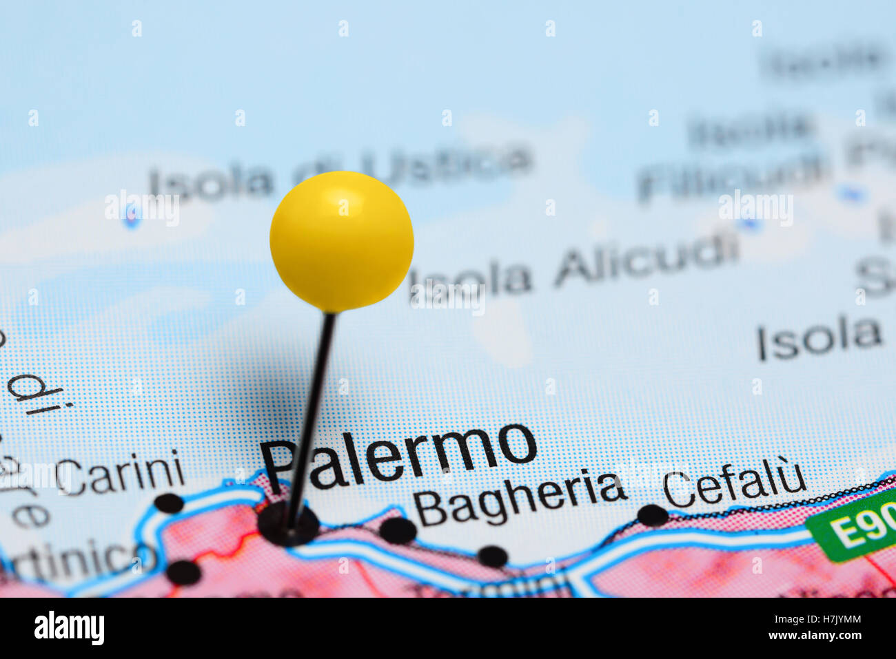 Palermo map hi-res stock photography and images - Alamy