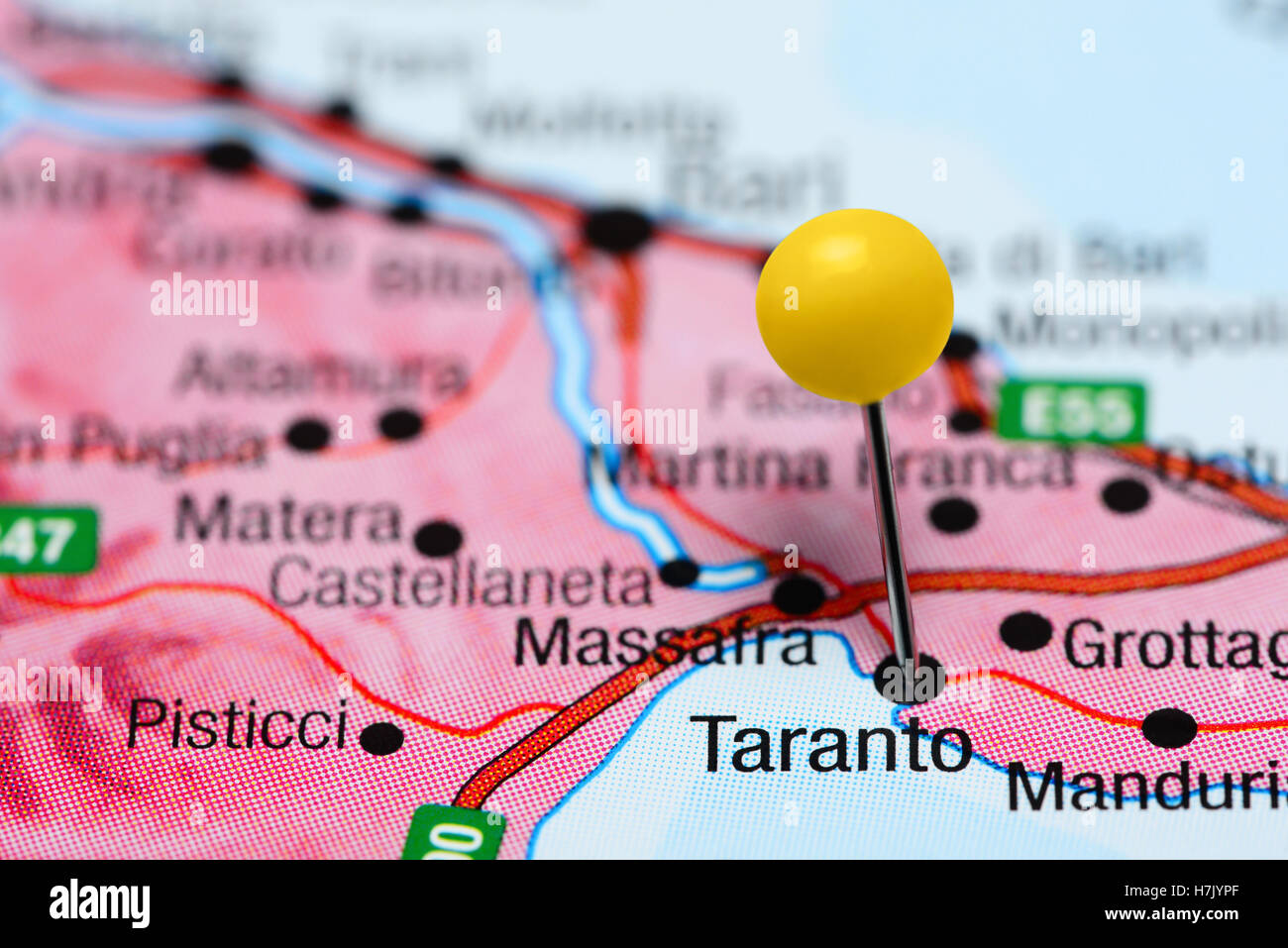 Taranto italy map hi-res stock photography and images - Alamy