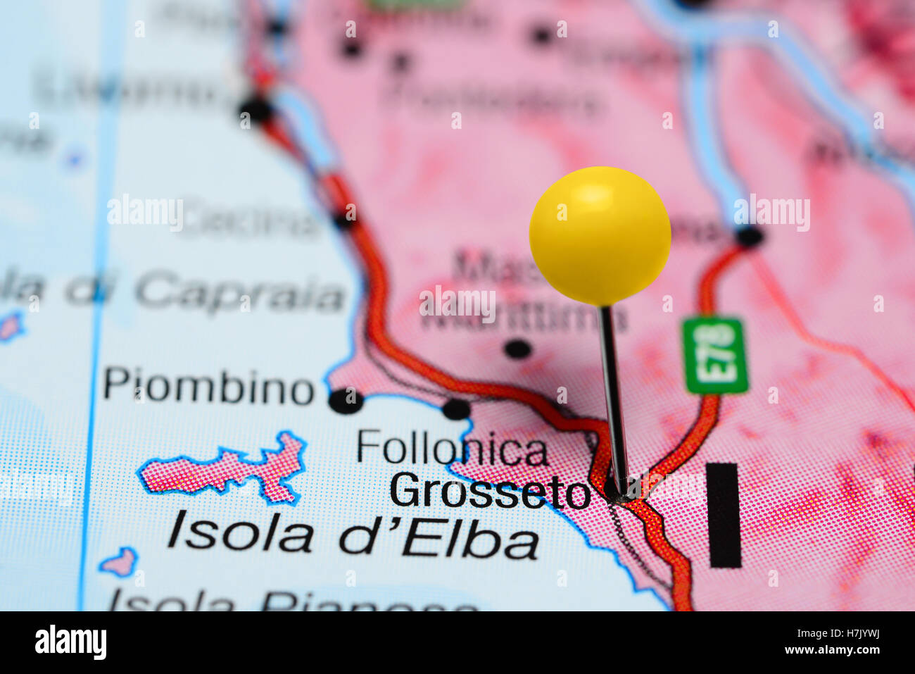 Map of grosseto hi-res stock photography and images - Alamy