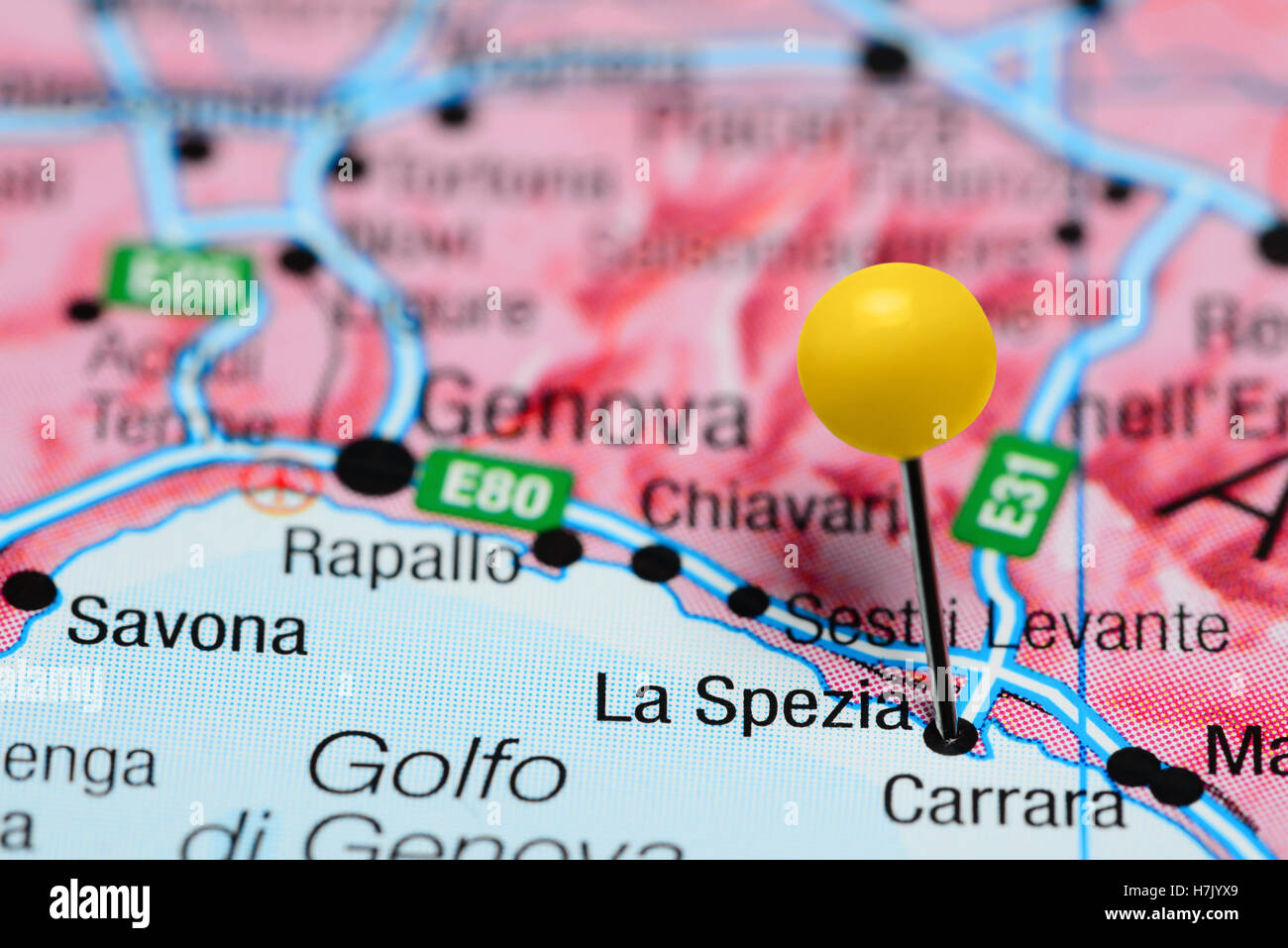 La spezia on a map hi-res stock photography and images - Alamy