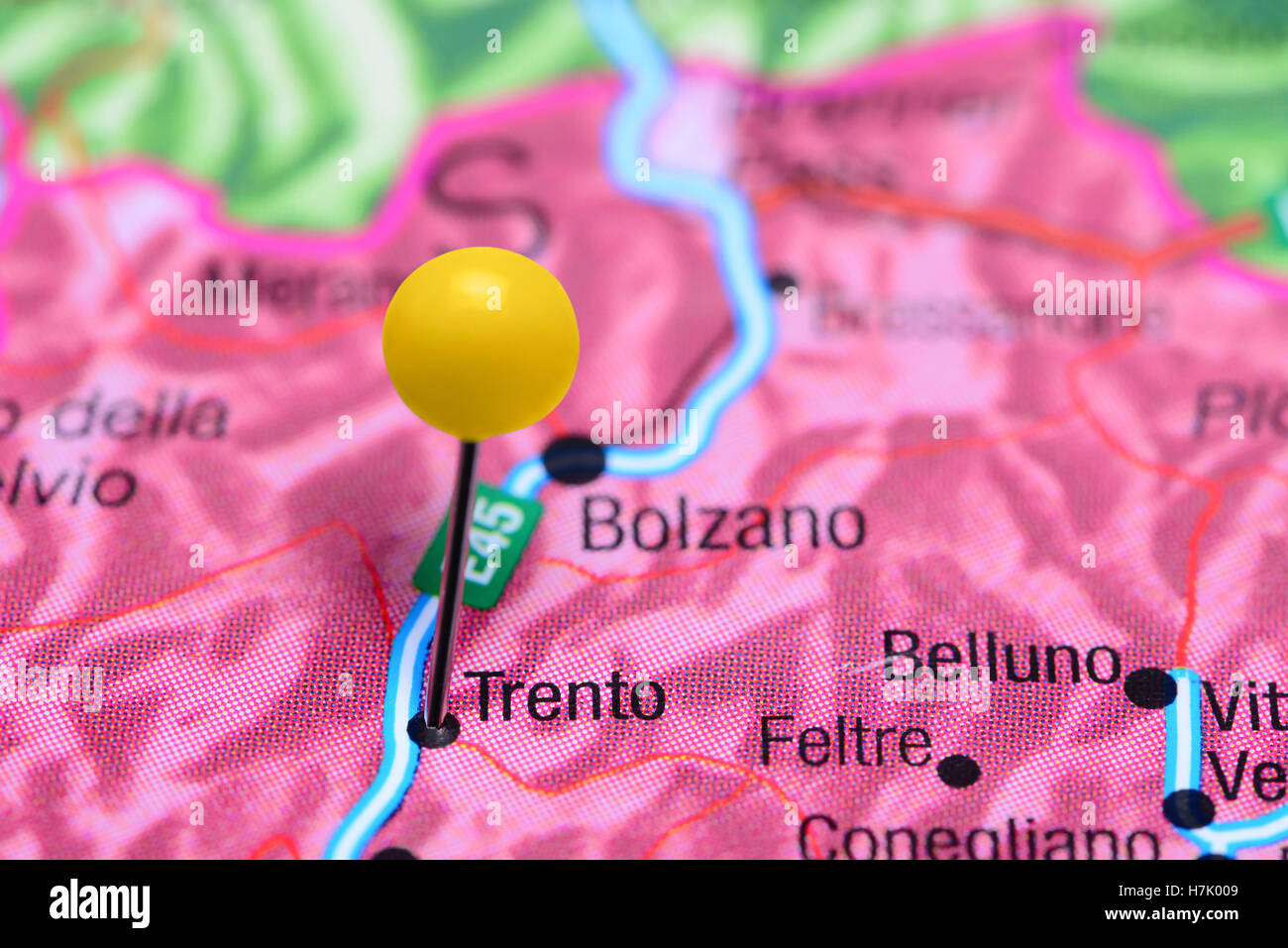 Map Of Trento High Resolution Stock Photography and Images - Alamy