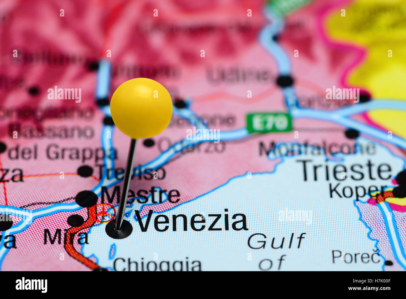 Venezia map hi-res stock photography and images - Alamy